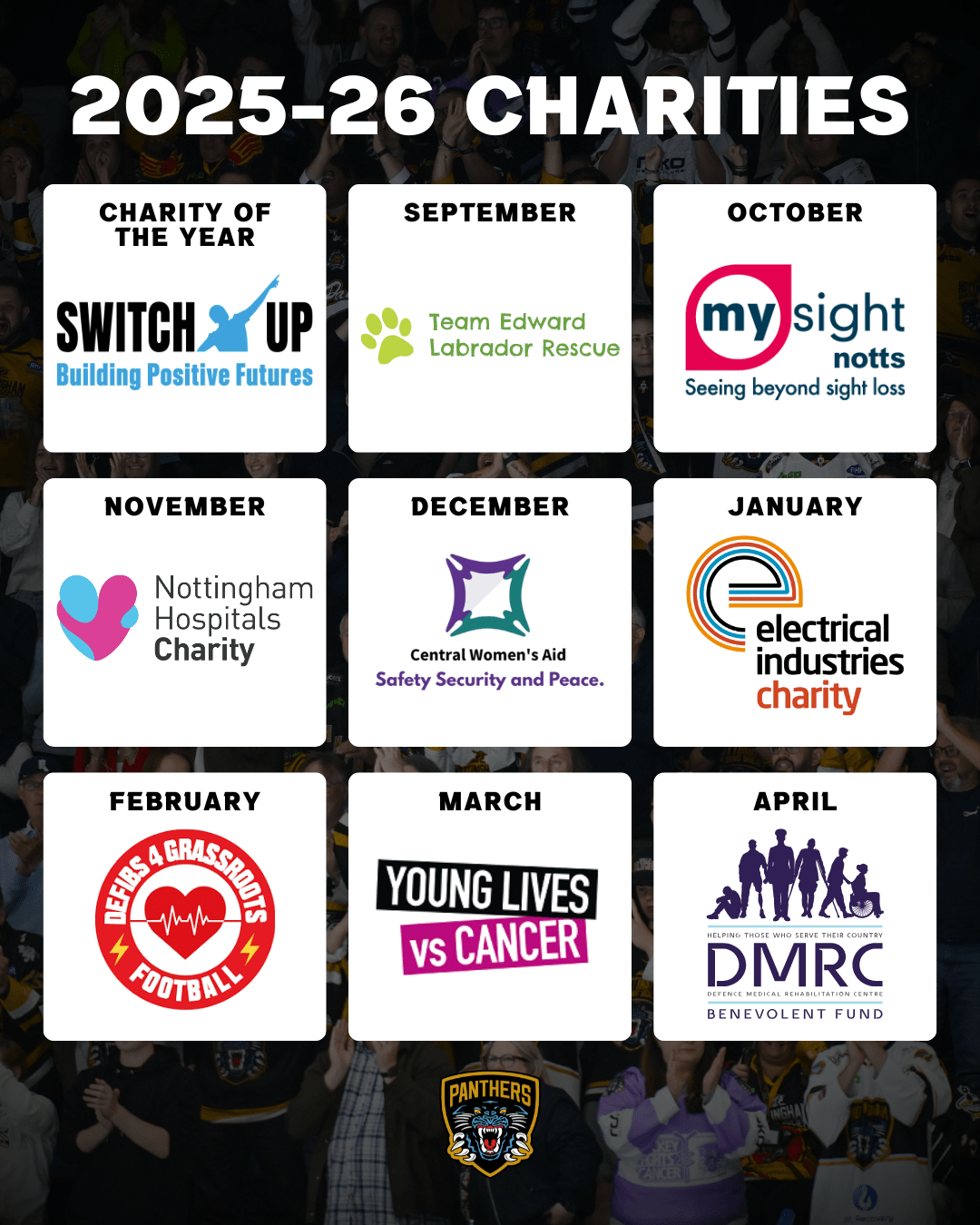 NOTTINGHAM PANTHERS CHARITIES: 2025-26 SEASON – Nottingham Local News