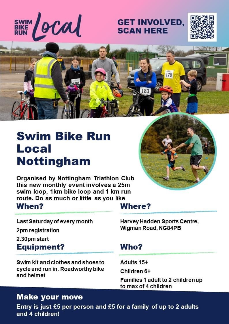 Swim, Bike, Run. Try your family friendly triathlon event – Nottingham ...
