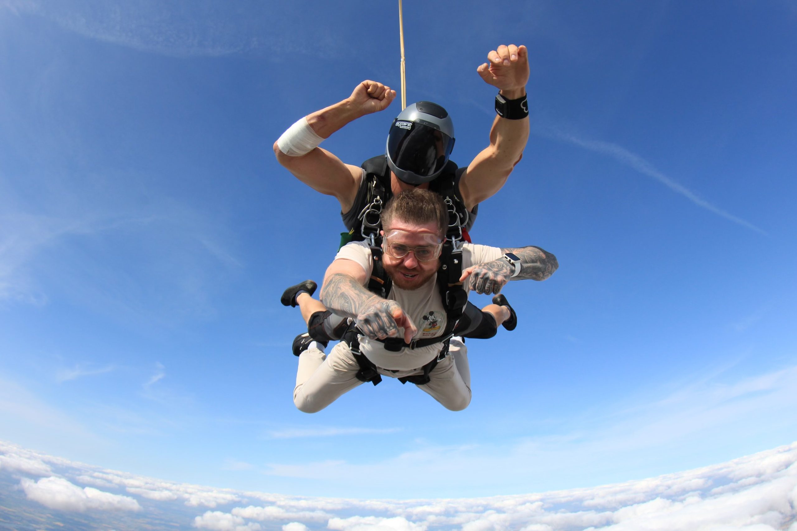 Skydiving barbers take to the skies in support of local charity ...