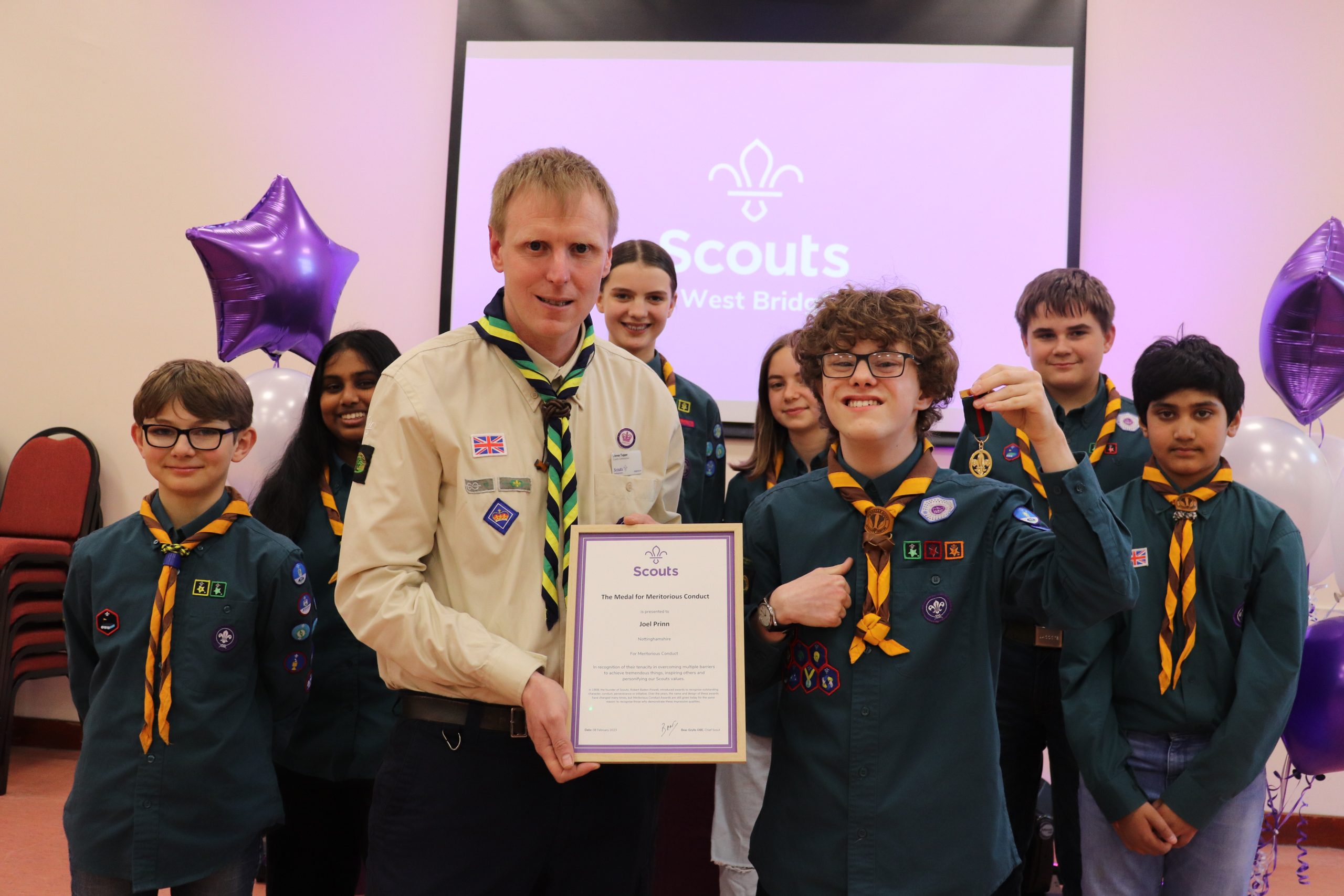 Local Scout recognised for their tenacity by Bear Grylls – Nottingham ...